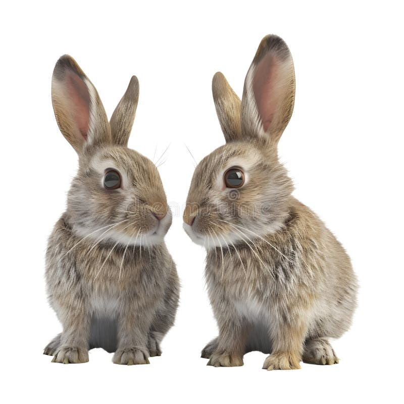 Beautiful Rabbit on Transparent Background - Ai Generated Stock ...