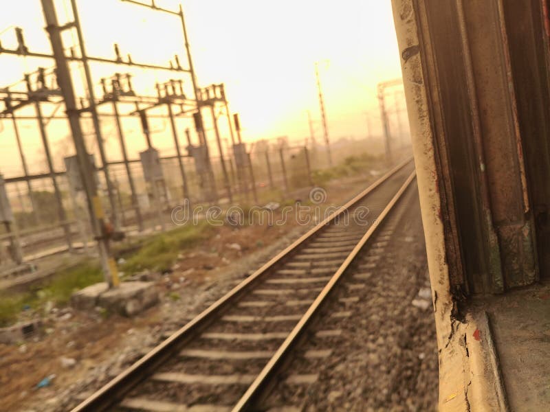 Beautiful rail track stock image. Image of beautiful - 340414483