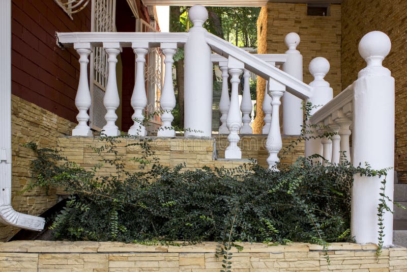 Beautiful railing stock image. Image of interior, blue - 97611723