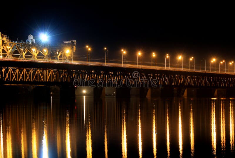 Beautiful Railway Bridge,2 Tiers. Stock Image - Image of beach, railway ...