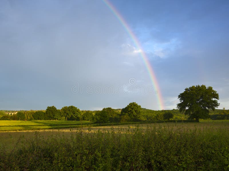 Beautiful rainbow stock image. Image of landscape, nature - 14948207