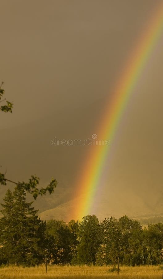 Complete Rainbow stock photo. Image of rainbow, mountain - 25020716