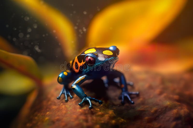 Beautiful Rainbow Colored Crystal Tree Frog, Decorative Figurine, AI ...