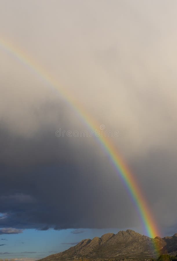 Beautiful Rainbow after Rain Stock Image - Image of environment, light ...