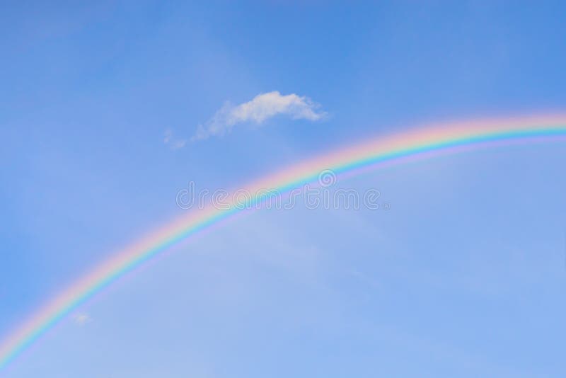 Beautiful Rainbow after Raining Stock Image - Image of nature, thailand ...