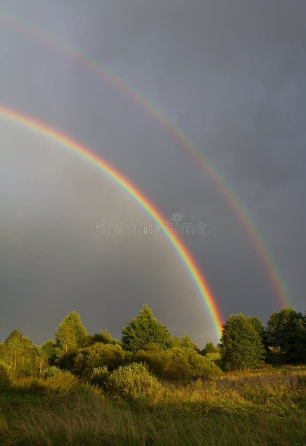 Real double rainbow stock photo. Image of freedom, magic - 38766460
