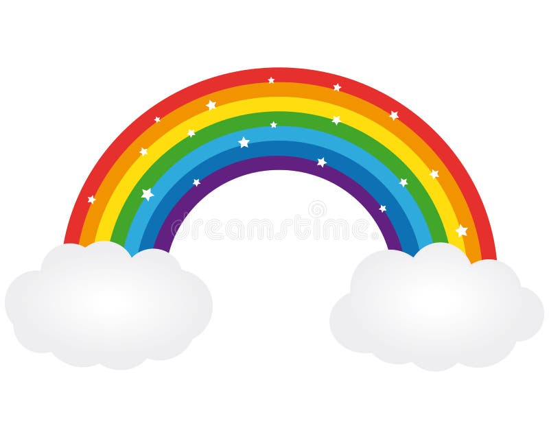 Beautiful Rainbow. Vector Illustration. Stock Vector - Illustration of ...