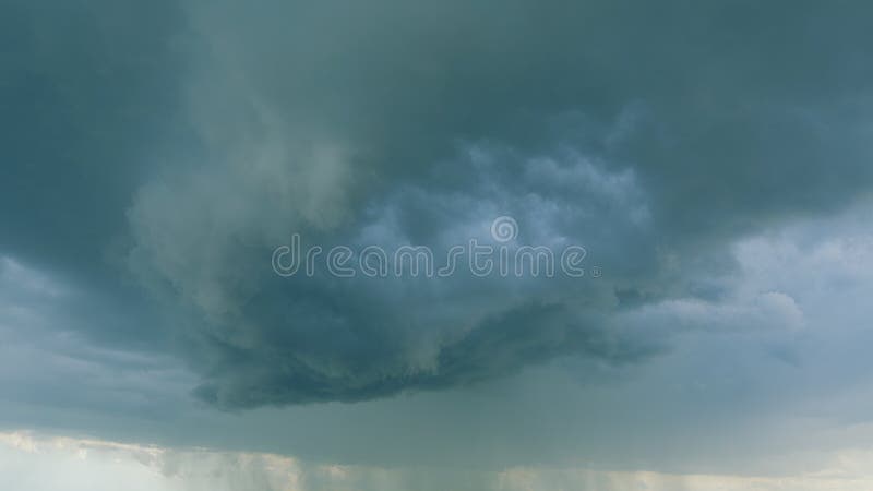 Beautiful Rainy Dark Storm Clouds. Puffy Fluffy Dark Clouds Sky Raining ...