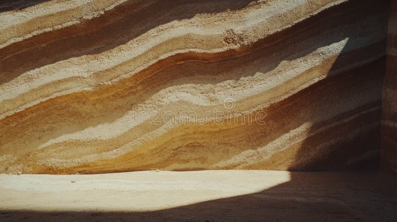 Beautiful Rammed Earth Clay Wall with Distinct Layered Texture Stock ...