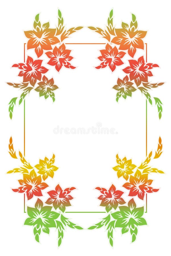 Beautiful Raster Frame with Gradient Filled. Stock Illustration ...