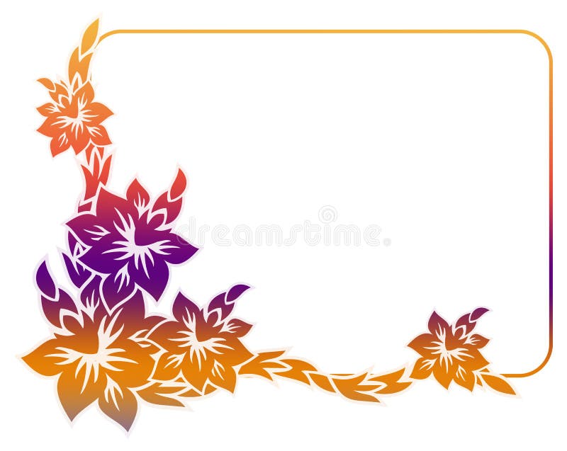 Beautiful Raster Frame with Gradient Filled. Stock Illustration ...