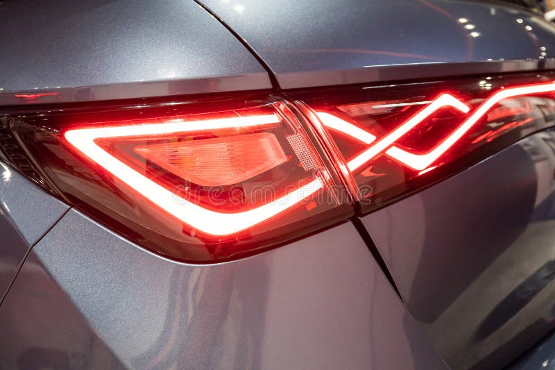 Beautiful Rear Light of the BYD Dolphin Electric Vehicle Stock Photo ...