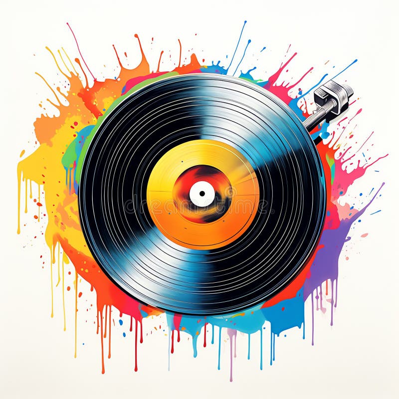 Beautiful Record Album Clipart Illustration Stock Illustration ...