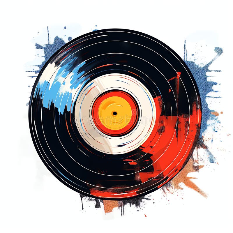 Beautiful Record Album Clipart Illustration Stock Illustration ...