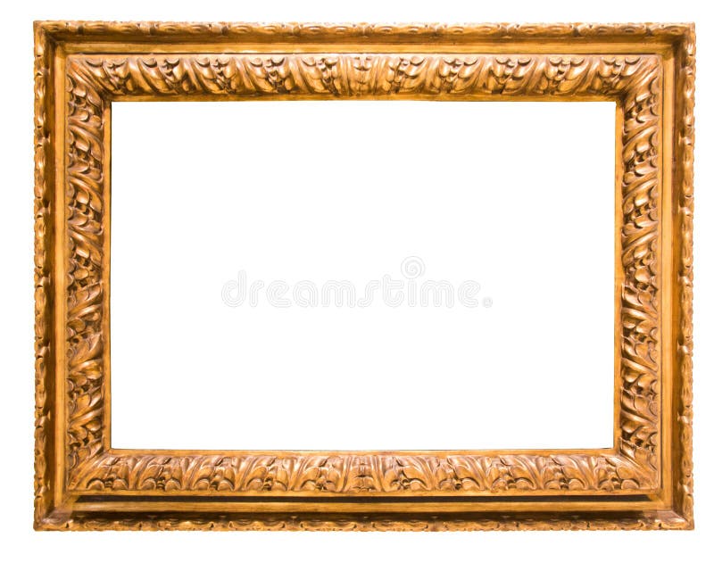 Beautiful Rectangular Frame for a Mirror on Isolated Background Stock ...