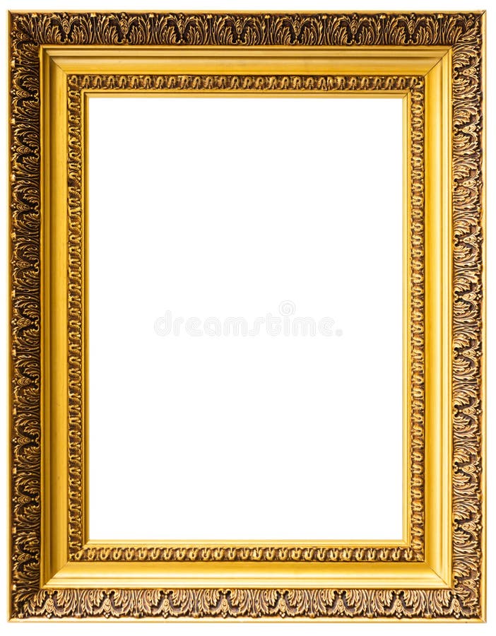 Beautiful Rectangular Frame for a Mirror on Isolated Background Stock ...