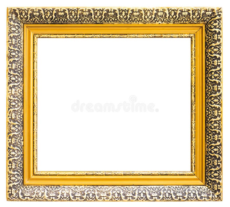 Beautiful Rectangular Frame for a Mirror on Isolated Background Stock ...