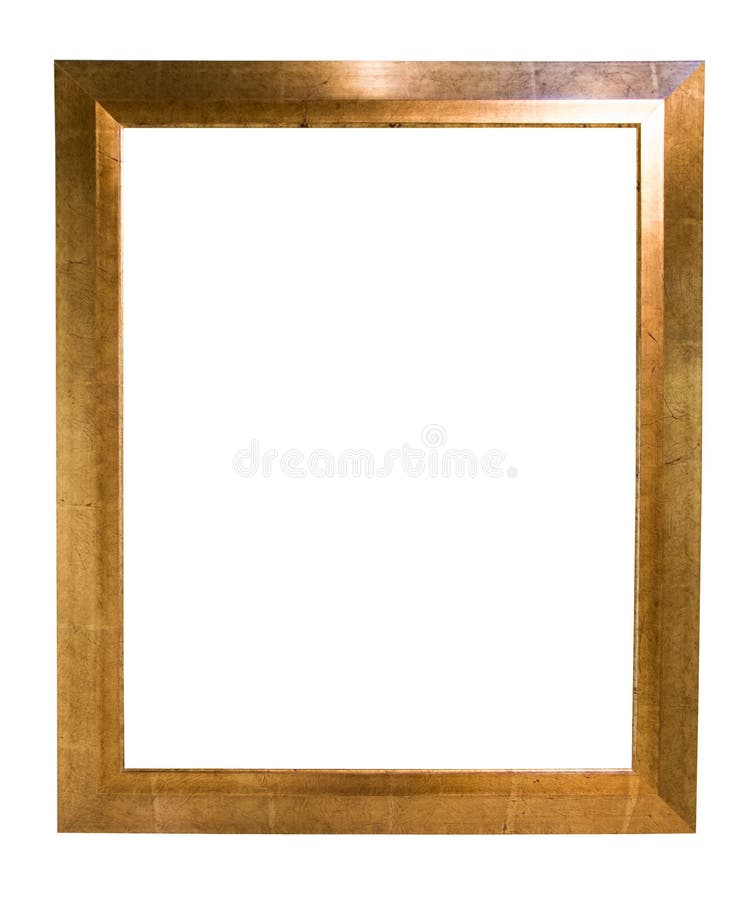 Beautiful Rectangular Frame for a Mirror on Isolated Background Stock ...