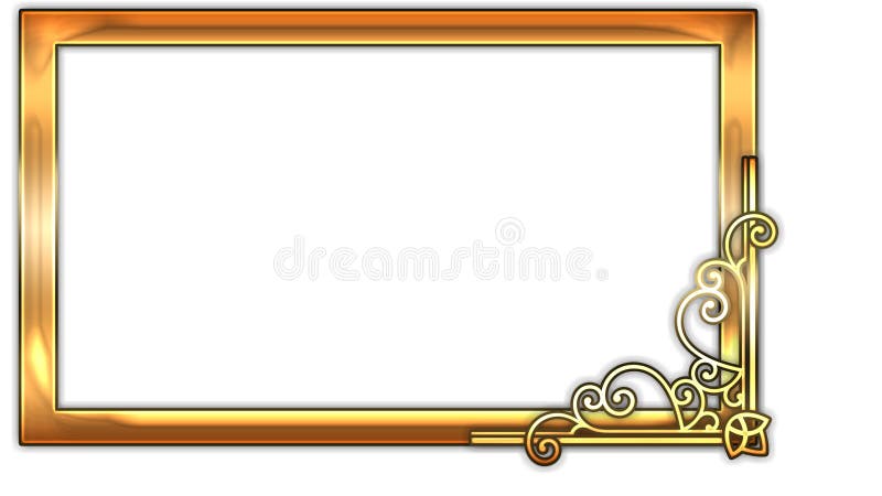Rectangular Frame for Photo Floral Ornament for Creativity Stock ...