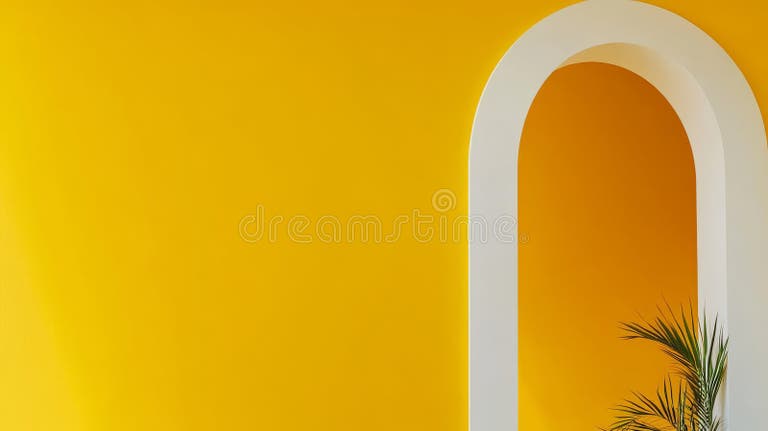 The Beautiful Rectangular Mirror, Featuring an Arched Top and Brass ...