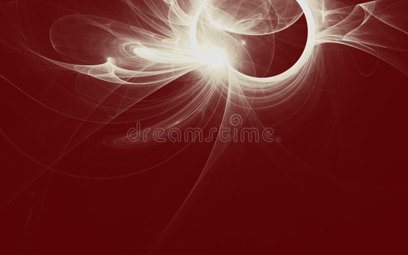 Beautiful Red Abstract Fractal Background Stock Illustration ...
