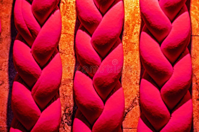 Beautiful Red Background of Braided Stock Photo - Image of crafted ...