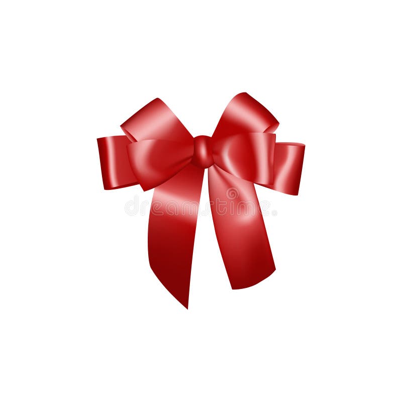 Beautiful Red Bow stock vector. Illustration of white - 47084374