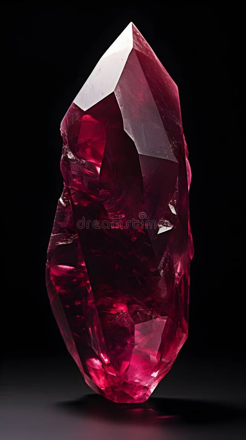 Red Crystal Ruby Gemstone Ai Generated Stock Illustration ...