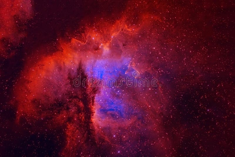 A Beautiful Red Galaxy in Deep Space. Elements of this Image Were ...