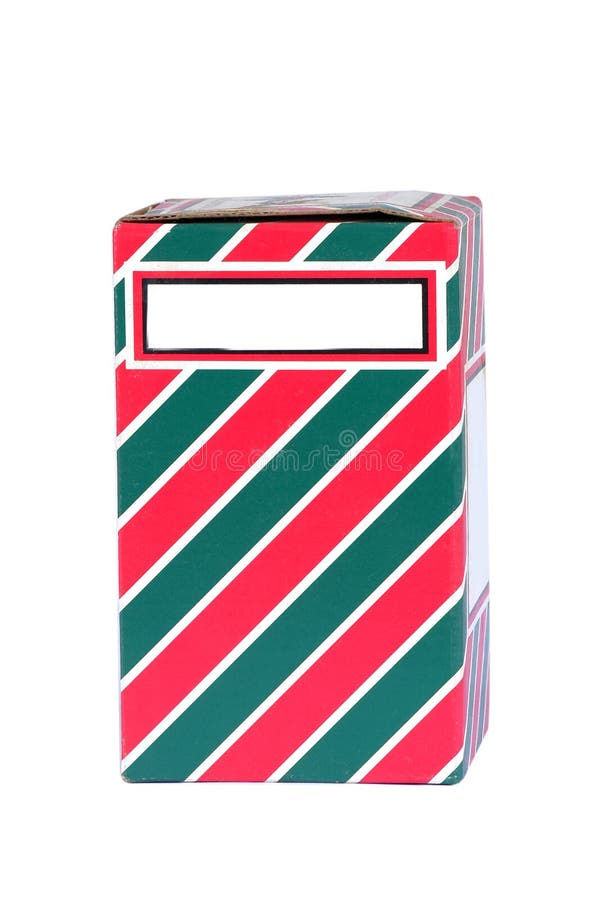 Beautiful Red Gift Box with Open Lid with Side View and Space for Text ...