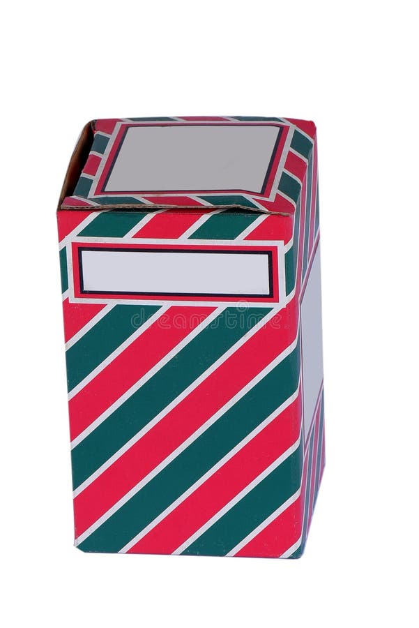 Beautiful Red Gift Box with Open Lid with Side View and Space for Text ...