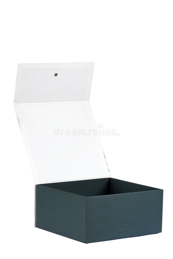 Beautiful Red Gift Box with Open Lid with Side View and Space for Text ...