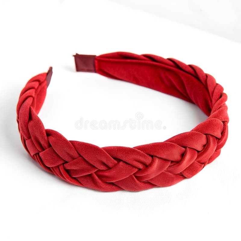 Beautiful Red Hair Band Isolated on White Background Stock Illustration ...
