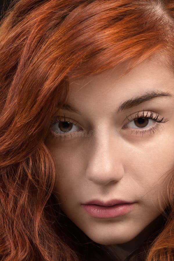 Beautiful red haired girl stock image. Image of caucasian - 28113615