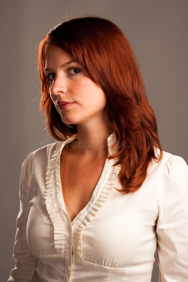 Red-haired Woman in a Black Mask Stock Image - Image of girl, caucasian ...