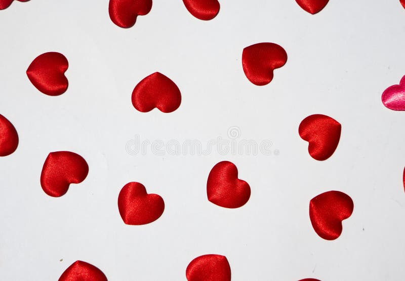Beautiful Red Heart Painted on a White Background. Stock Photo - Image ...
