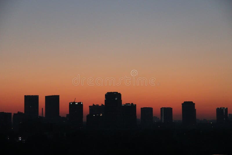 Sunrise Gradient at Dawn stock photo. Image of skyline - 280547934
