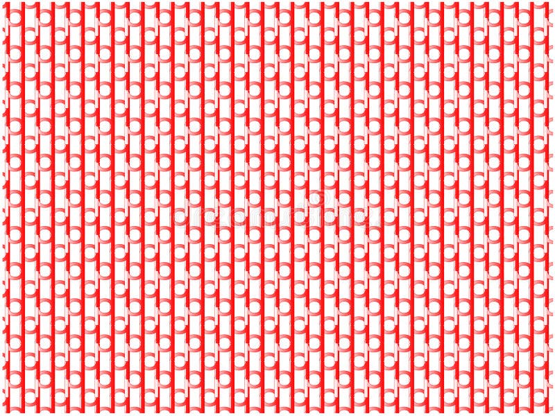 Beautiful Red Pattern Design on White Background Stock Illustration ...