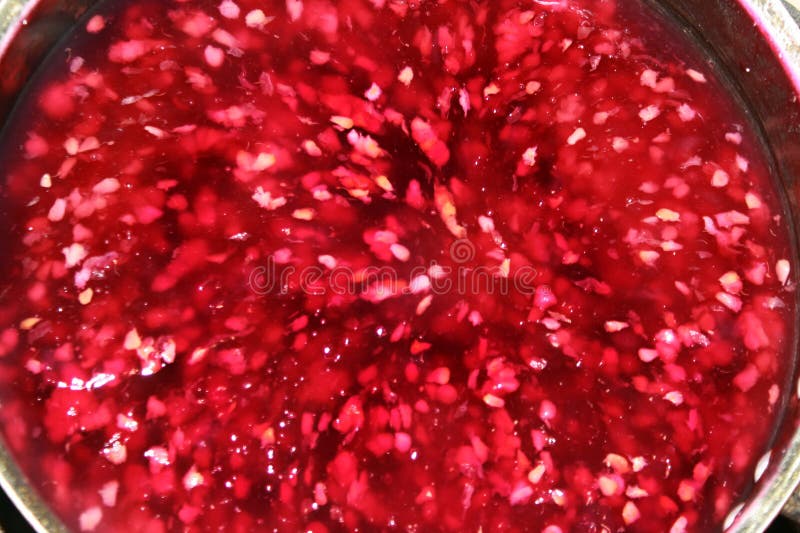 Beautiful Red Raspberry Jelly. Background of Jelly Stock Photo - Image ...