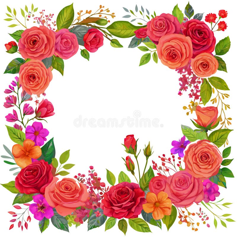 A Beautiful Red Rose Frame! Share Your Special Message for Your Loved 6 ...