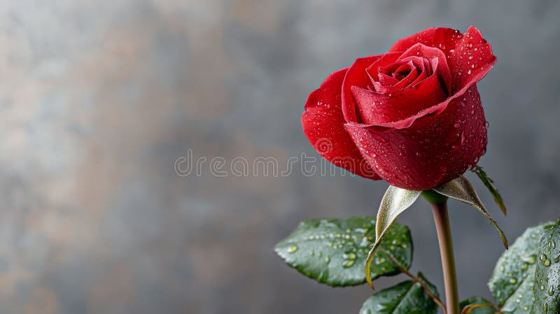 Beautiful Red Rose for Valentine S Day Stock Illustration ...