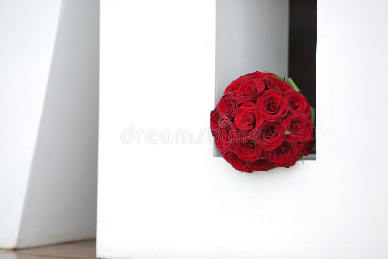 Beautiful Red Roses Bouquet Stock Photo - Image of decoration ...