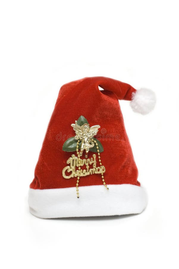 Beautiful Red Santa Claus Hat Stock Image - Image of background ...