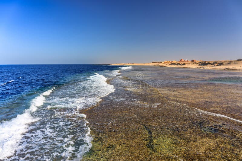 Beautiful Red Sea Coast in Marsa Alam, Egypt Stock Image - Image of ...