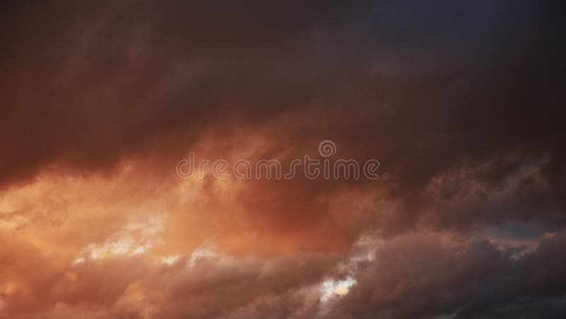 Beautiful and Dramatic Red Sky at Sunset Stock Image - Image of sunset ...