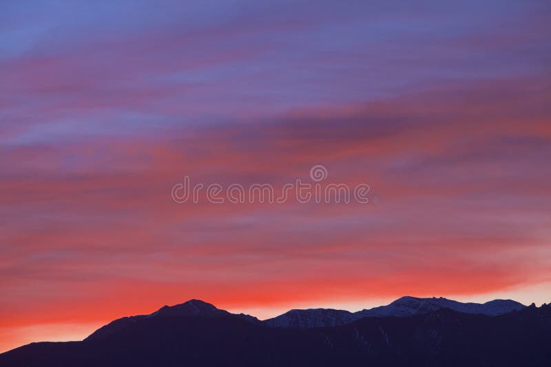 South Reno Sunset stock photo. Image of mountains, wide - 28394370