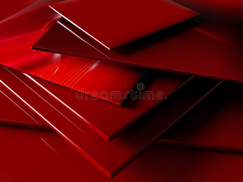 Beautiful Red Trendy 3d Background for Design Stock Illustration ...