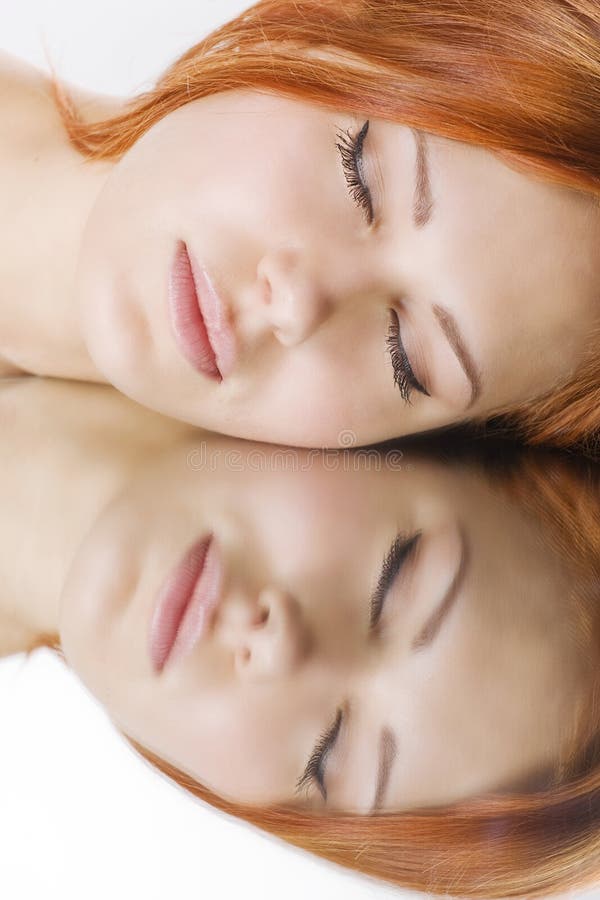 Beautiful reflection stock image. Image of people, face - 12456491