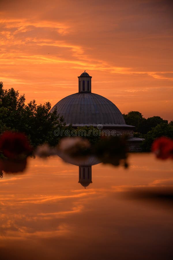 Reflection Dome Sunset in Istanbul, Turkey Stock Photo - Image of islam ...