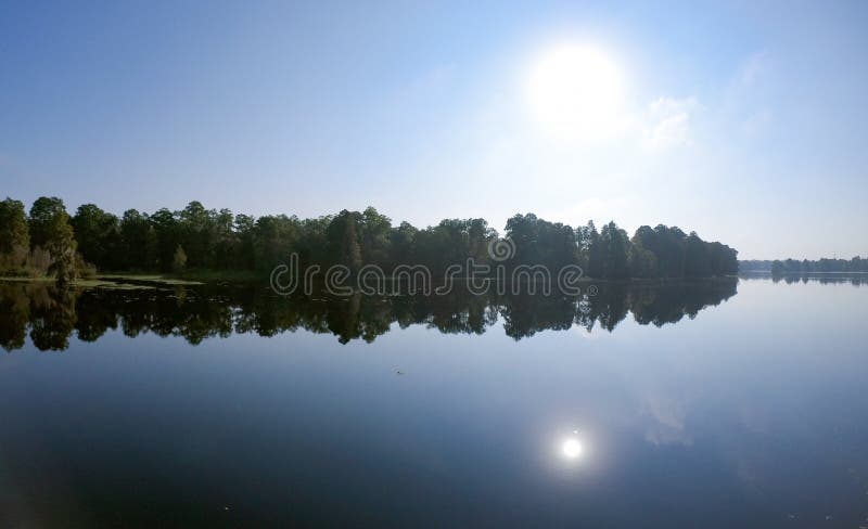 Perfect Mirror Reflection Formed by a River Stock Image - Image of ...